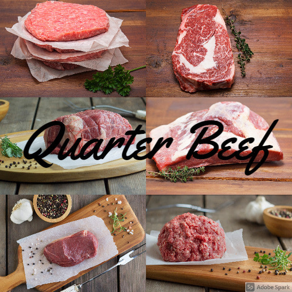 (#2) 100% Grass Fed Mixed Quarter Beef – Wild Rose Ranch